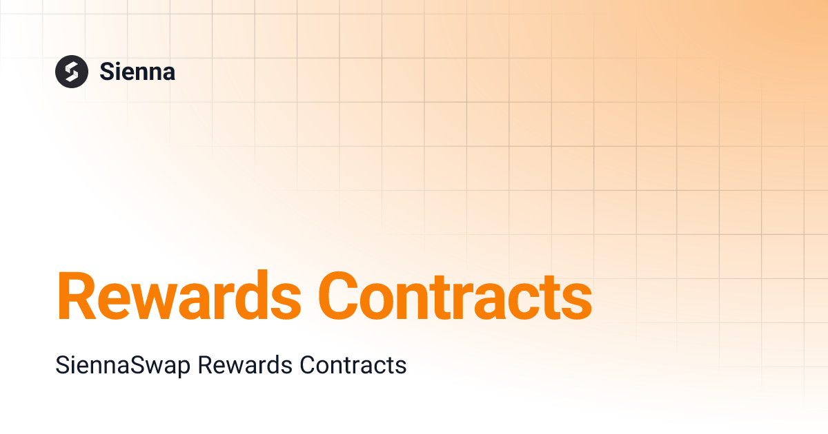Rewards Contracts | Sienna
